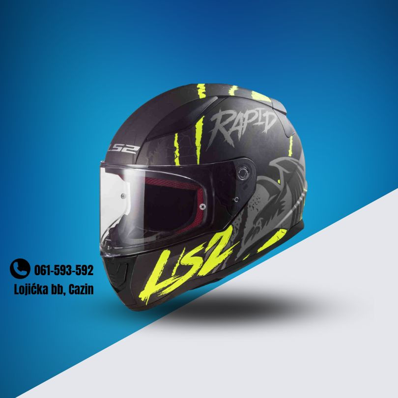 LS2 RAPID RAVEN Full Face Kaciga za Motor - Kacige za motocikliste - OLX.ba