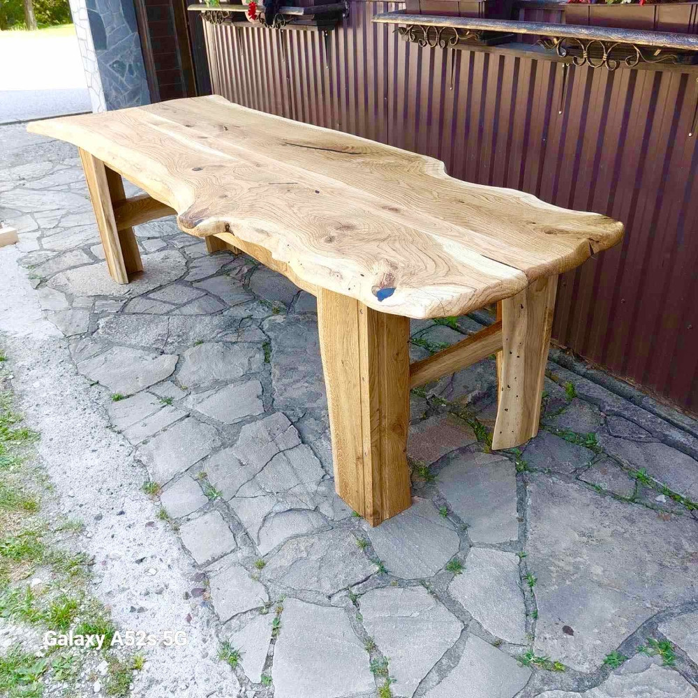 STOL STOLOVI MASIV HRAST PUNO DRVO RUSTIK - Trpezarijski stolovi - OLX.ba