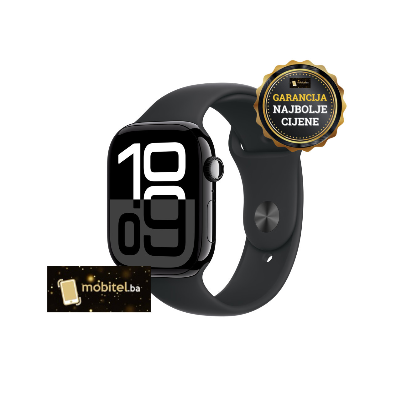 Apple Watch Series 10 42mm Jet Black Alu Sport Band GPS - Smartwatch ...