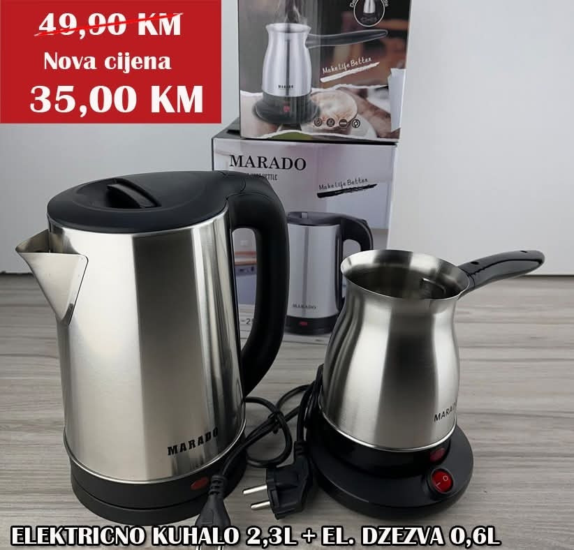 Kuhalo za vodu Inox 2.3L + Elektricna dzezva AKCIJA - Kuhala za vodu i ...
