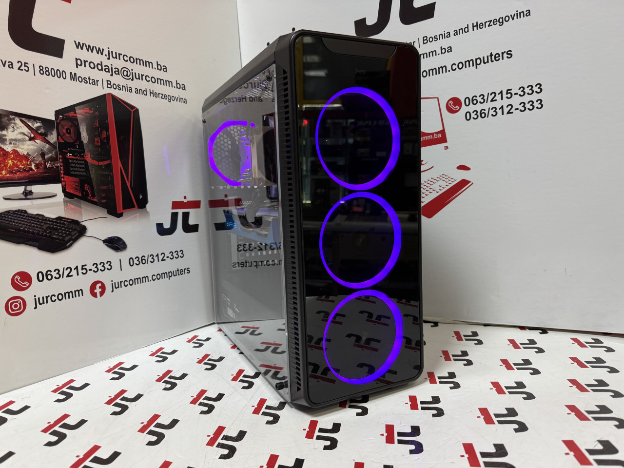 MS AQUARIUS RGB GAMING PC i5 6500; 16GB; SSD+HDD; RX570 - Desktop ...