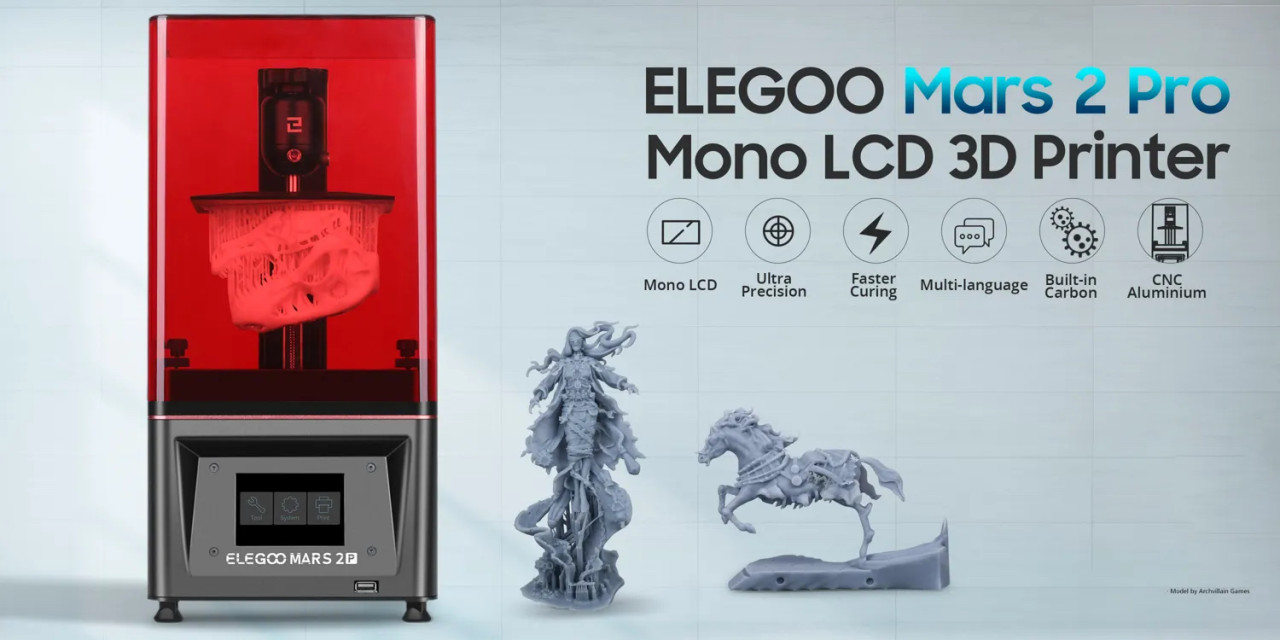 ELEGOO Mars 2 Pro - Mono MSLA 3D Resin Printer - na stanju - 3D printeri i oprema - OLX.ba