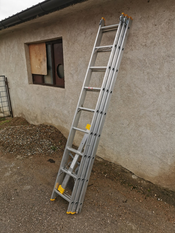 AKCIJA! Aluminijske merdevine 3X9, ljestve, lotre - Ljestve - OLX.ba
