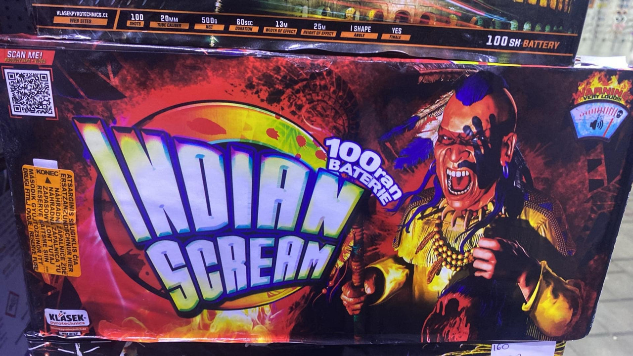 INDIAN SCREAM vatromet 100 izbačaja pirotehnika - Pirotehnika - OLX.ba