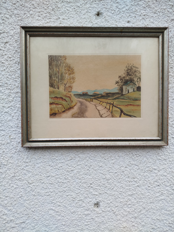 Akvarel 34x28 - Antik slike i gobleni - OLX.ba