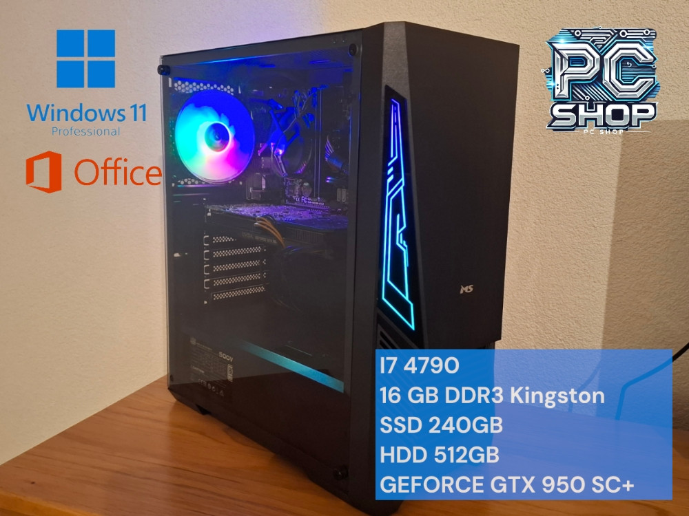 Gaming racunar I7 4790 / 16GB / 240 SSD / GTX 950 SC+ - Desktop ...