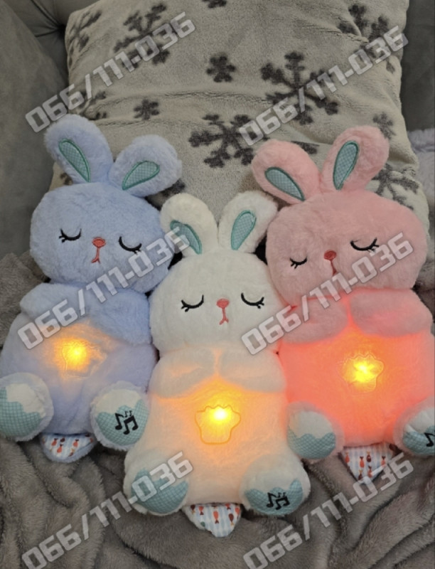 NOVO U KUTIJI Zeko koji dise zec spavalica medo meda stitch stič ...