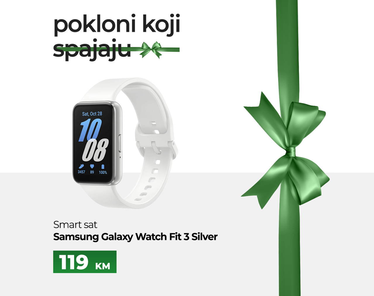 Samsung Galaxy Watch Fit 3 Silver - Smartwatch (pametni satovi) - OLX.ba