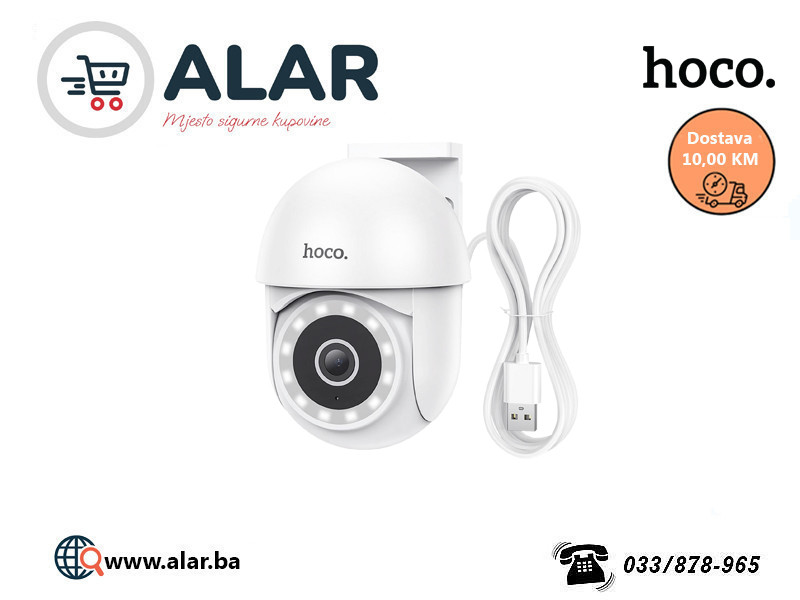 HOCO Kamera IP 3MP 1080p WiFi D2 Outdoor PTZ - Video nadzor - OLX.ba