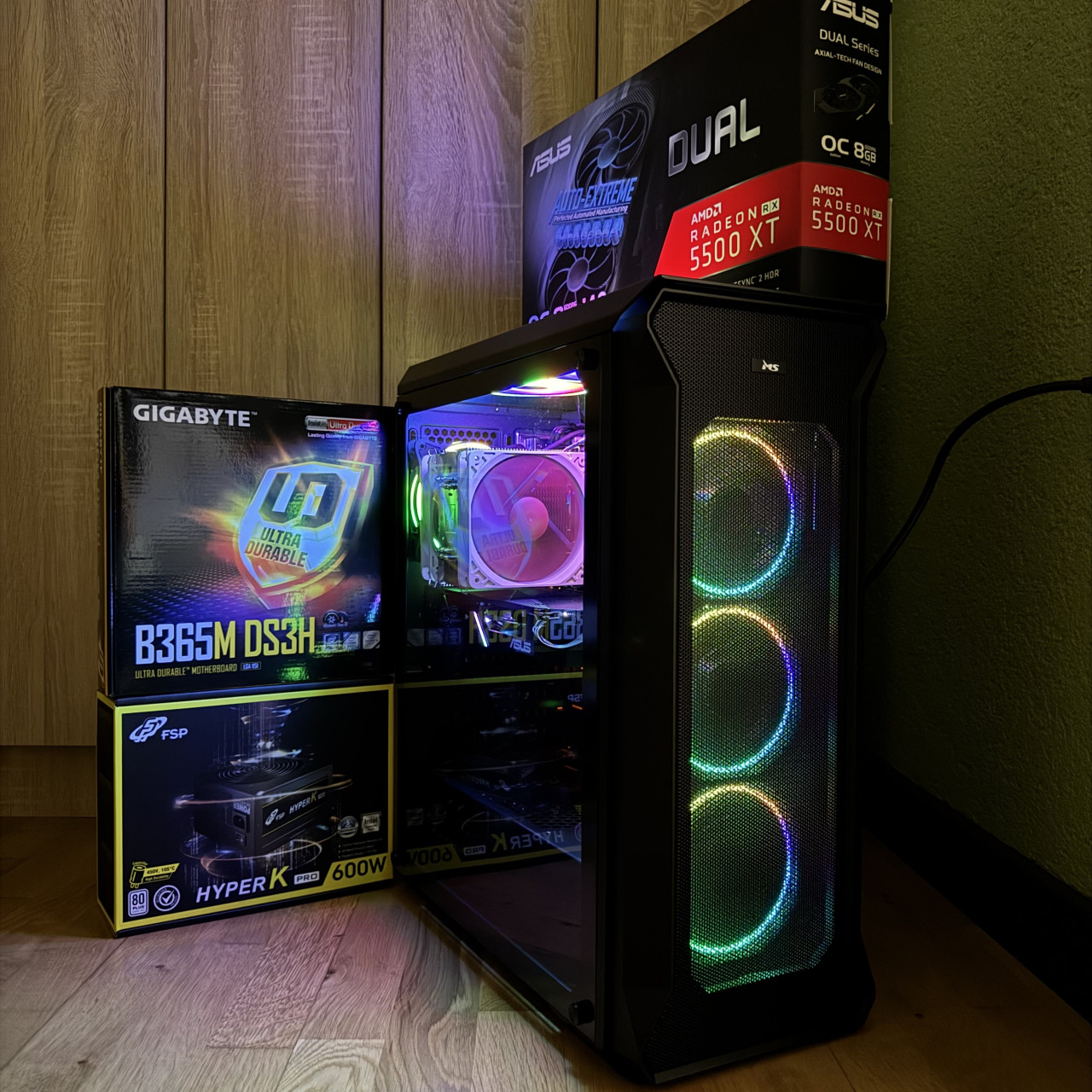 AKCIJA Gaming PC Intel i5 9400F RX 5500 XT 8GB 16GB DDR4 - Desktop ...