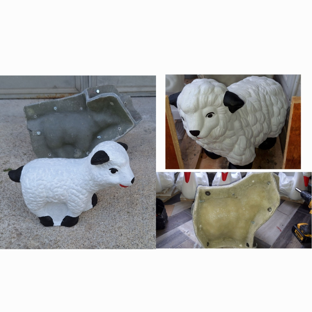 Kalupi za betonsku galanteriju figure JAGNJE MANJE I VECE - Betonska ...