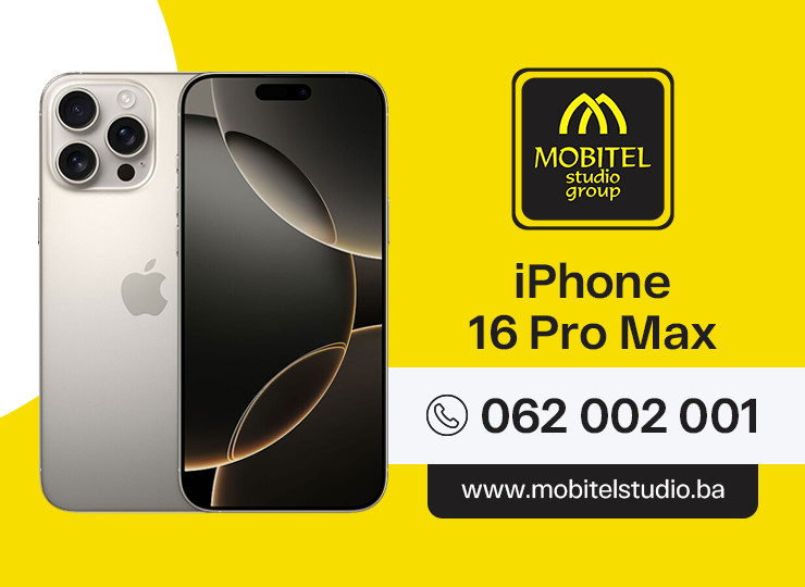 Mobitel Studio Apple iPhone 16 Pro Max 512GB - Mobiteli - OLX.ba
