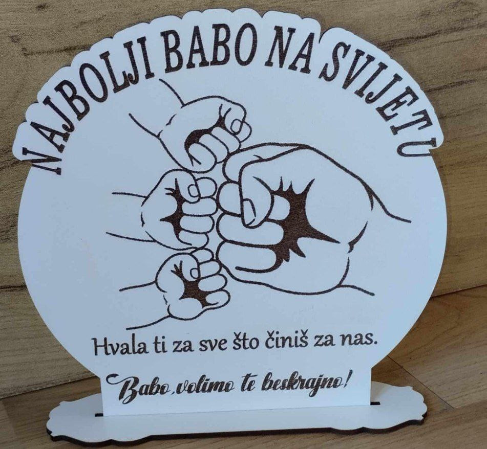 Drveni ukras sa porukom - Razni pokloni - OLX.ba