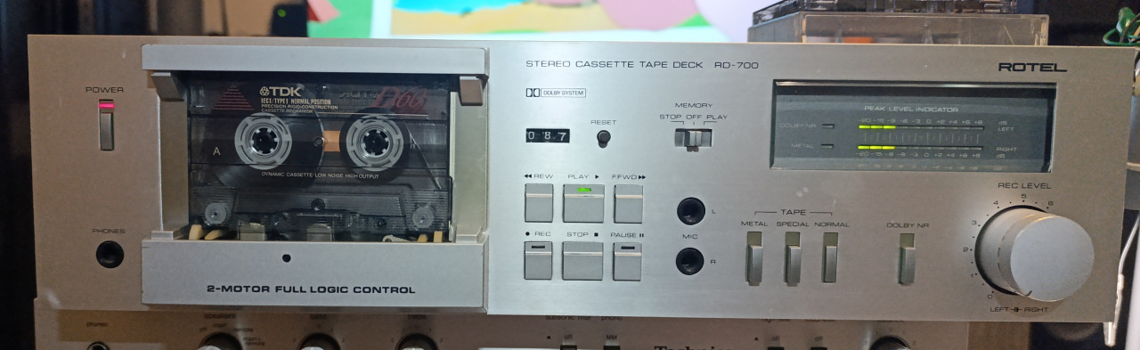 Rotel RD-700 Stereo cassette tape deck (1981) - Kasetni dekovi (Hi-Fi ...