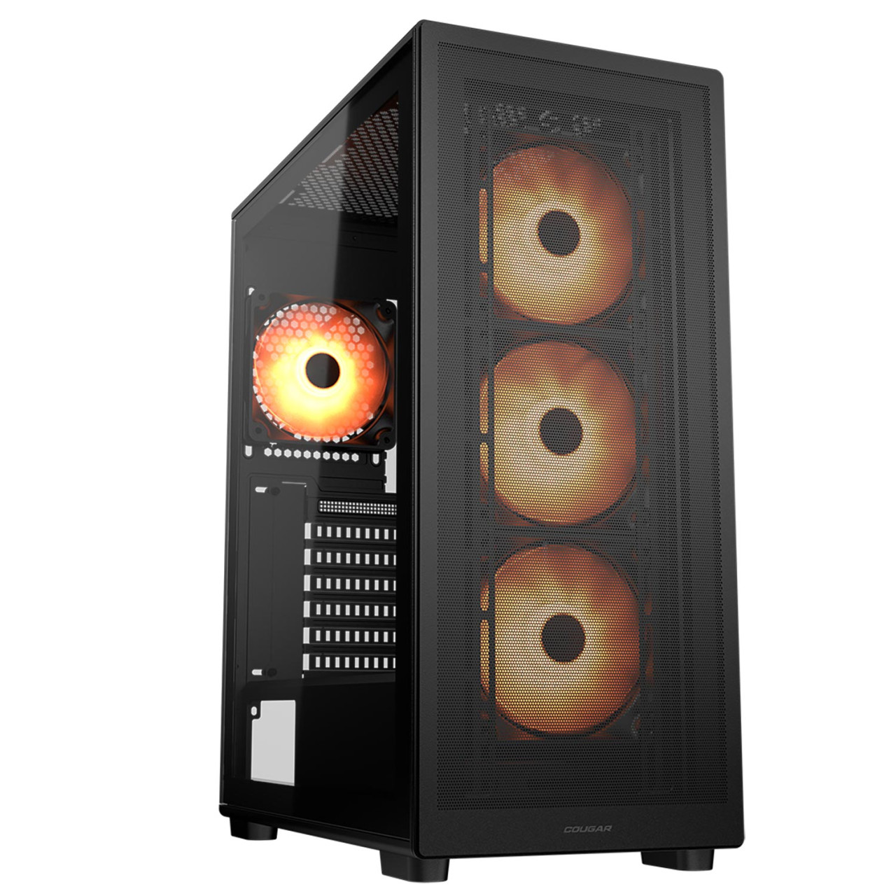COUGAR MX220 RGB PC Kućište Mid Tower Crno - RGB rasvjeta, magn - Kućišta - OLX.ba
