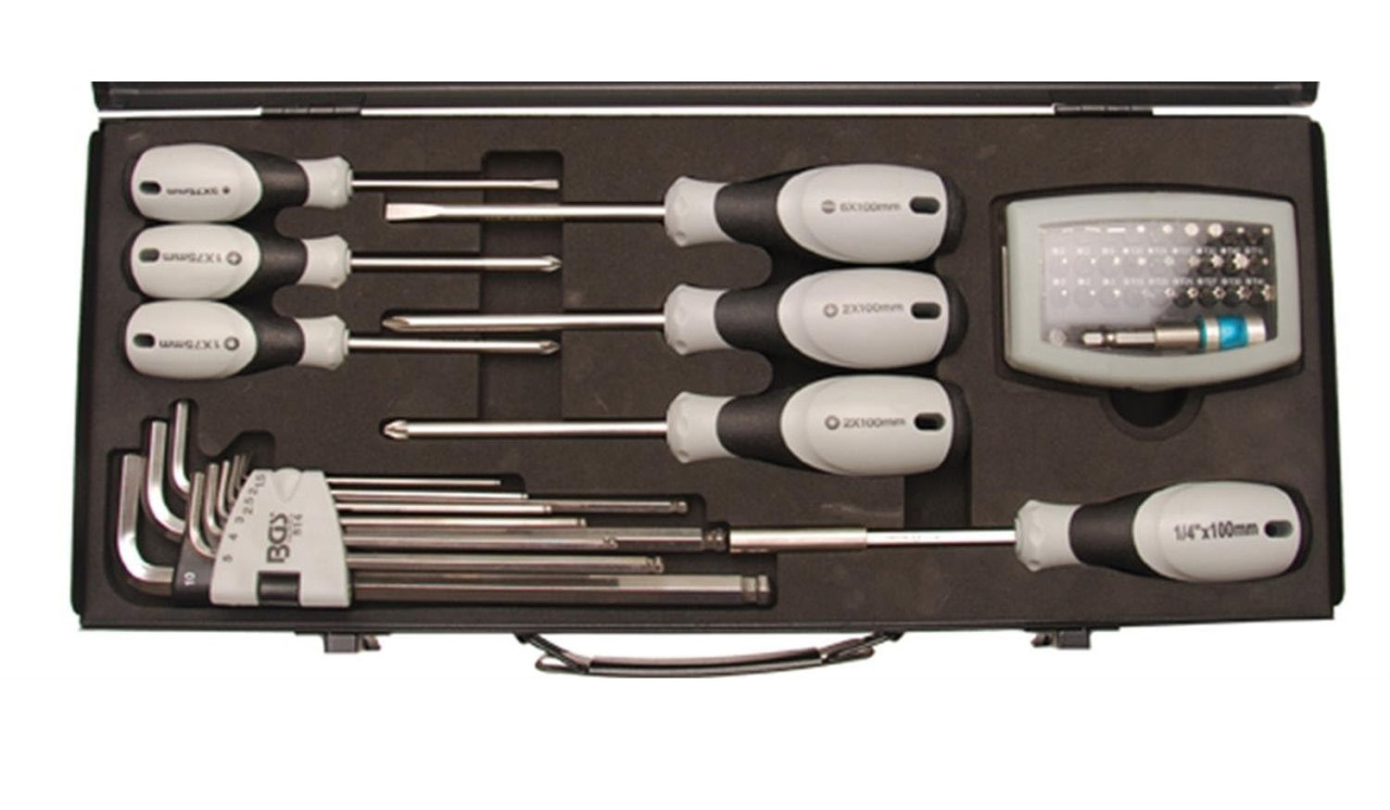 Set odvijača, inbusa, bitova, 48 kom., INOX (BGS 7951) - Razni alati ...