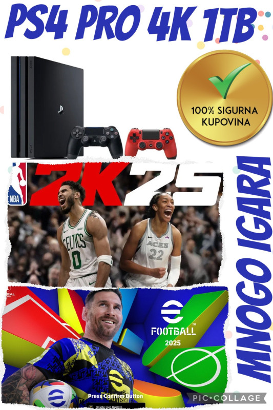Playstation 4 Pro (PS4) FC 25 / 2 DZOJSTIKA /Play station 4 /PS 4 ...