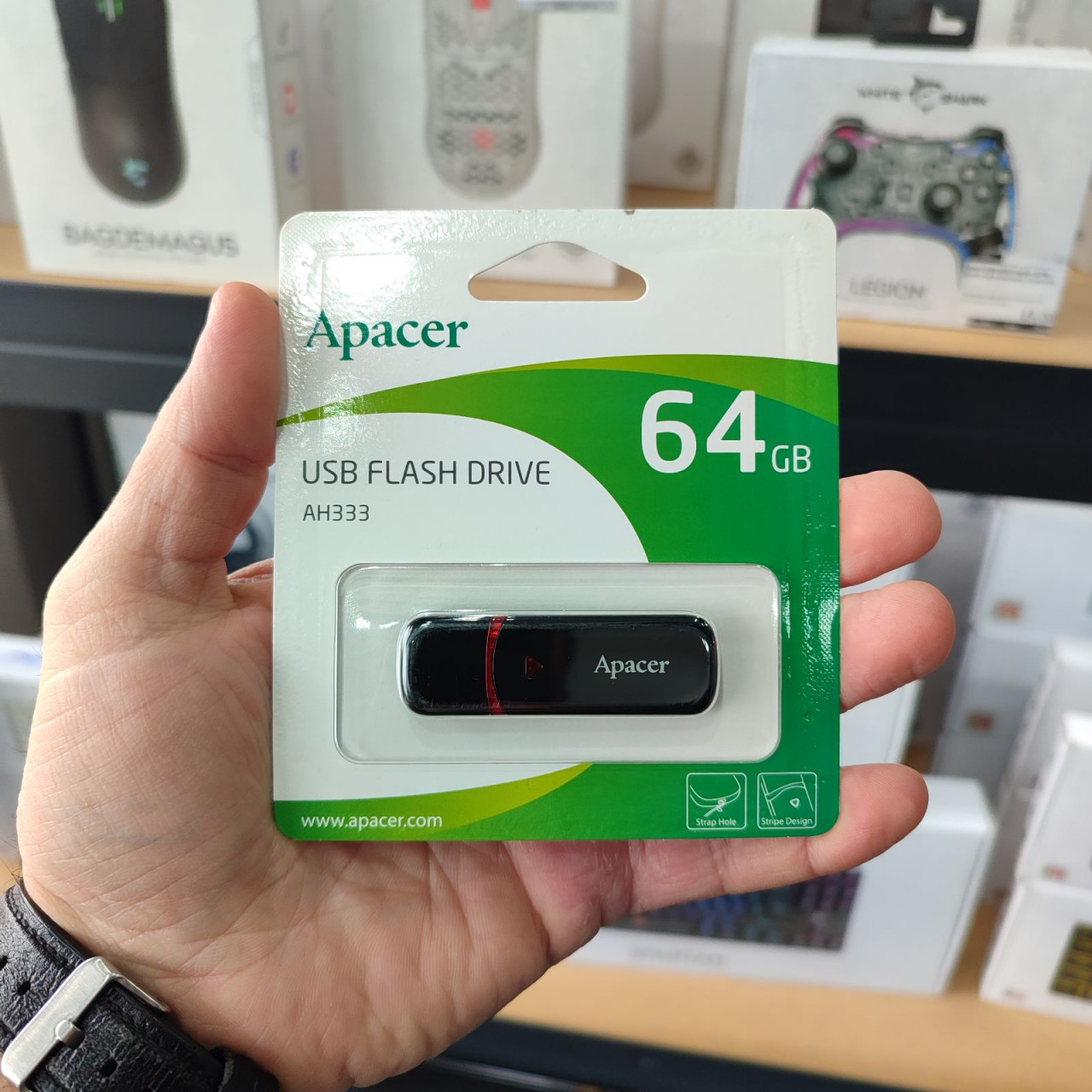 APACER AH333 USB Stick Flash Drive 64GB - Black - USB Memorija / stick - OLX.ba