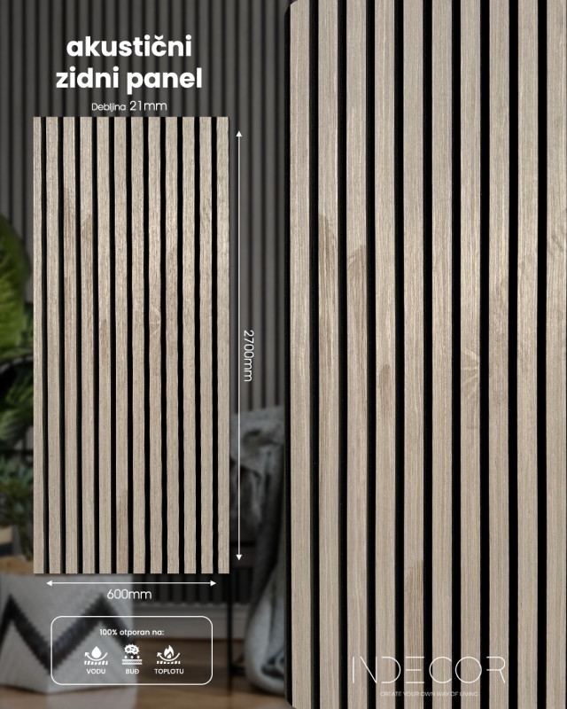 LIGHT OAK / Akusticni zidni paneli/ dekorativni zidni paneli - Zidne ...