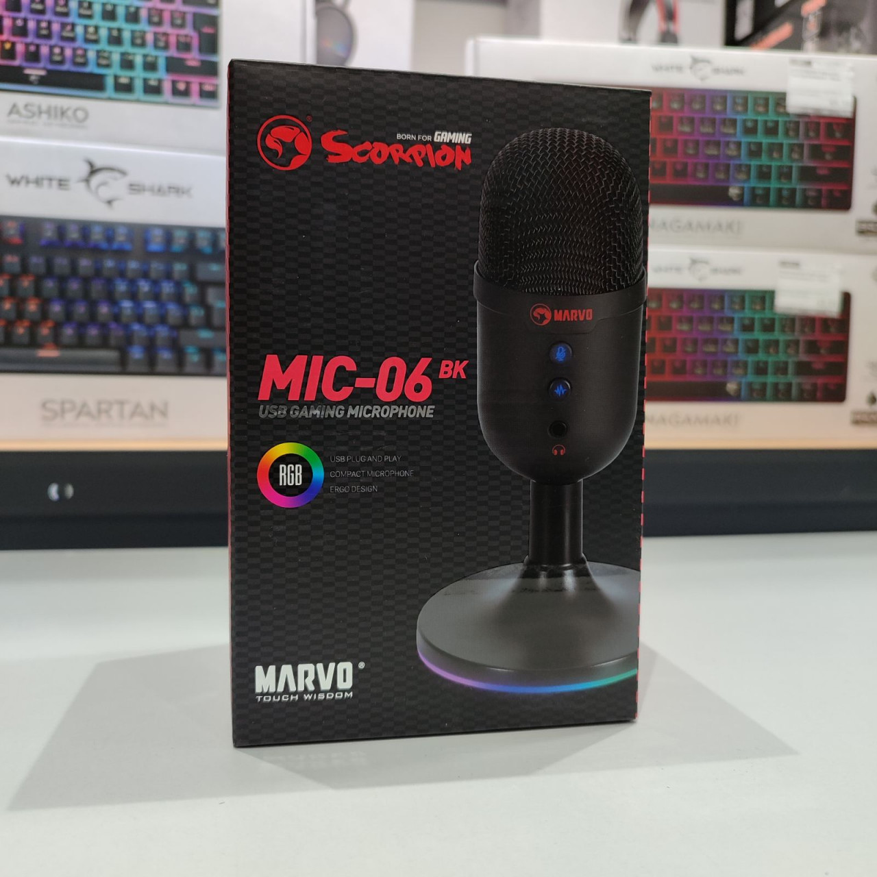 MARVO MIC-06 USB Gaming Microphone | Black - Mikrofoni - OLX.ba