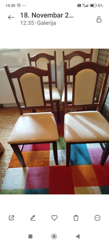 Prodajem 4 stolice - Stolice - OLX.ba