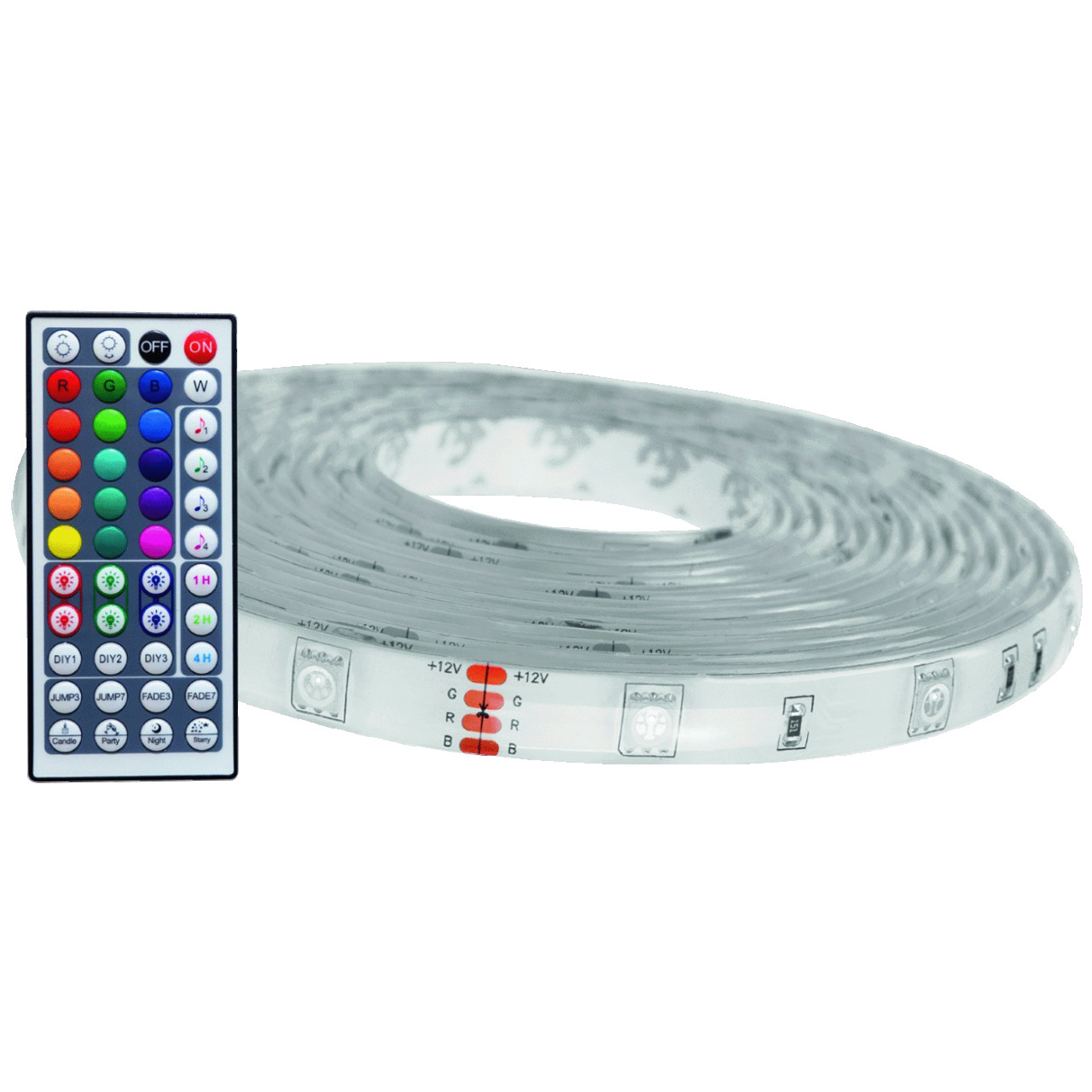 LED traka sa daljinskim upravljačem,RGB,22W,12V,10 met - LED rasvjeta ...