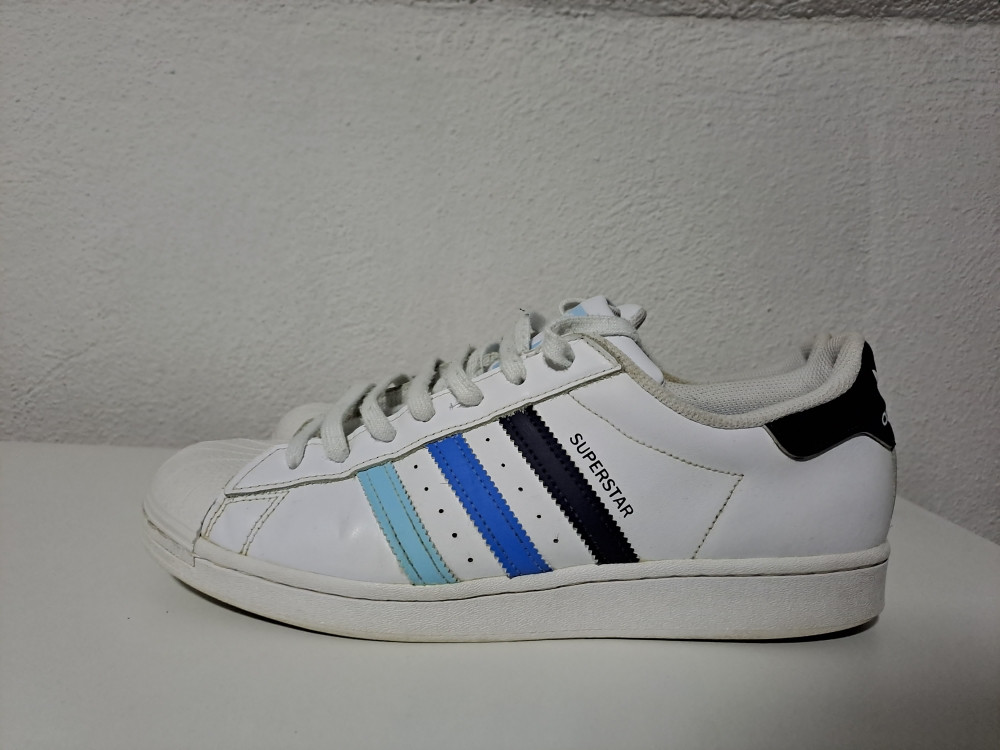 Muške patike tene ADIDAS SUPERSTAR TRIPLE BLUE original broj 45 - Tene ...