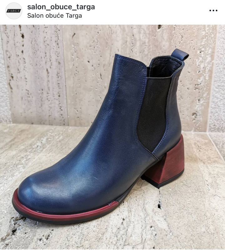 Zenske kozne cizme 38 teget plave - Cipele i Gležnjače za žene - OLX.ba