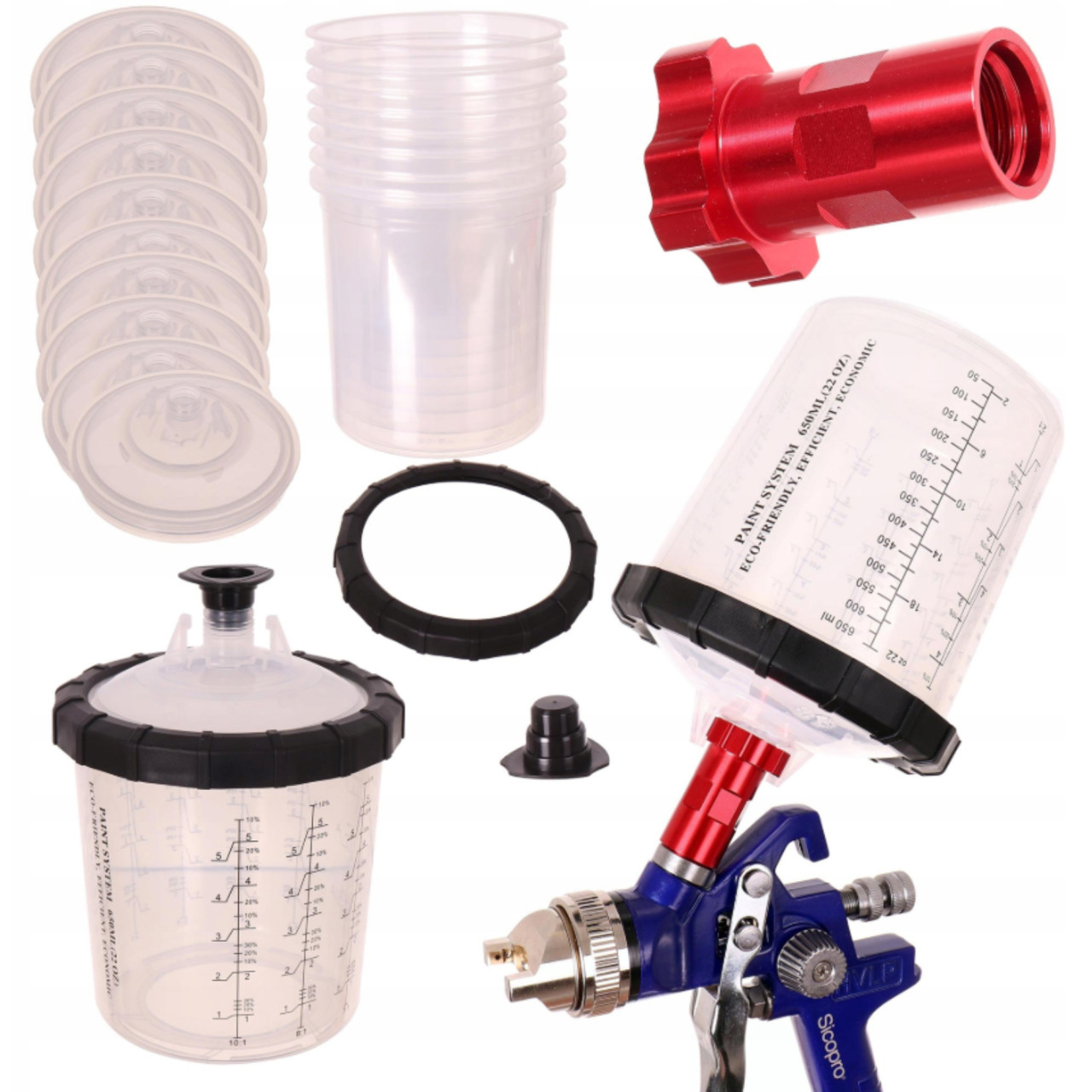 Set Providnih Posuda Čaša Za Špricu Lakiranje sa Mjericama 650ml - Ostalo - OLX.ba