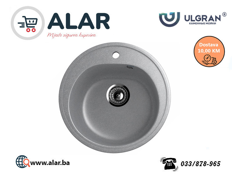 ULGRAN granitni sudoper U101 Siva fi-500/180 mm - Sudoperi - OLX.ba