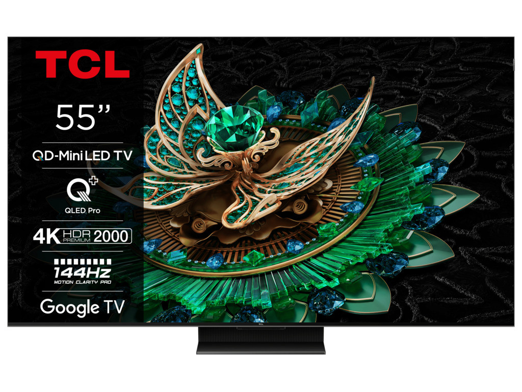 TCL 55" C765 QLED PRO Google TV 144Hz QD-Mini LED 55C765 - Televizori ...
