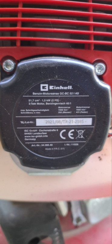 Trimer EINHELL GC-BC 52 I AS - Dijelovi i oprema za kosilice i trimere - OLX.ba