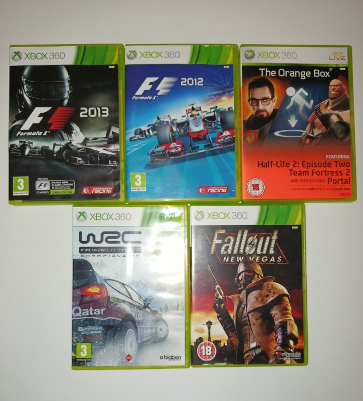 Igrice za Xbox 360 Fallout, Formula 1, The orange box, wrc 4 - Igre za PC i konzole - OLX.ba