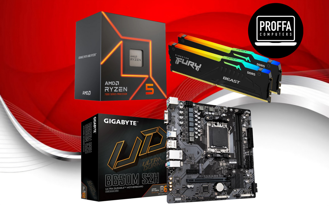 COMBO AMD Ryzen 5 7600 AM5 GIGABYTE B650M S2H 32GB DDR5 RGB - Procesori ...