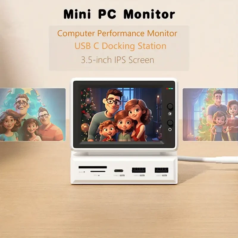 Mini PC Monitor USB HUB 3.5inch USB-C TO HDTV sd - Adapteri - OLX.ba