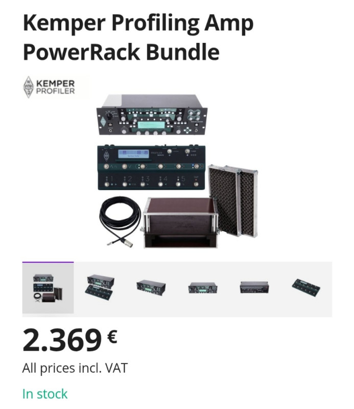 Kemper Power Rack, Foot controler, Exoresion pedal, Cabinet - Muzički ...