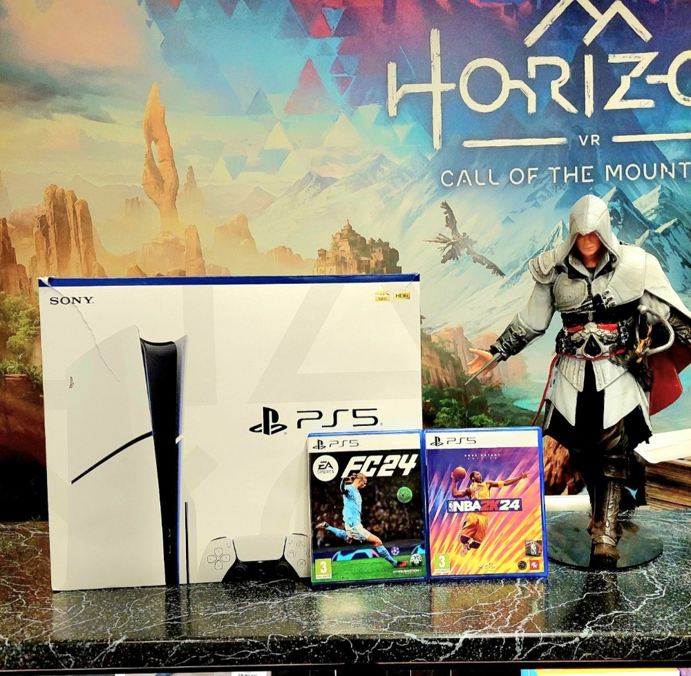 Sony PlayStation 5 PS5 Slim Disc + NBA 2K24 + FC 24 - Konzole - OLX.ba