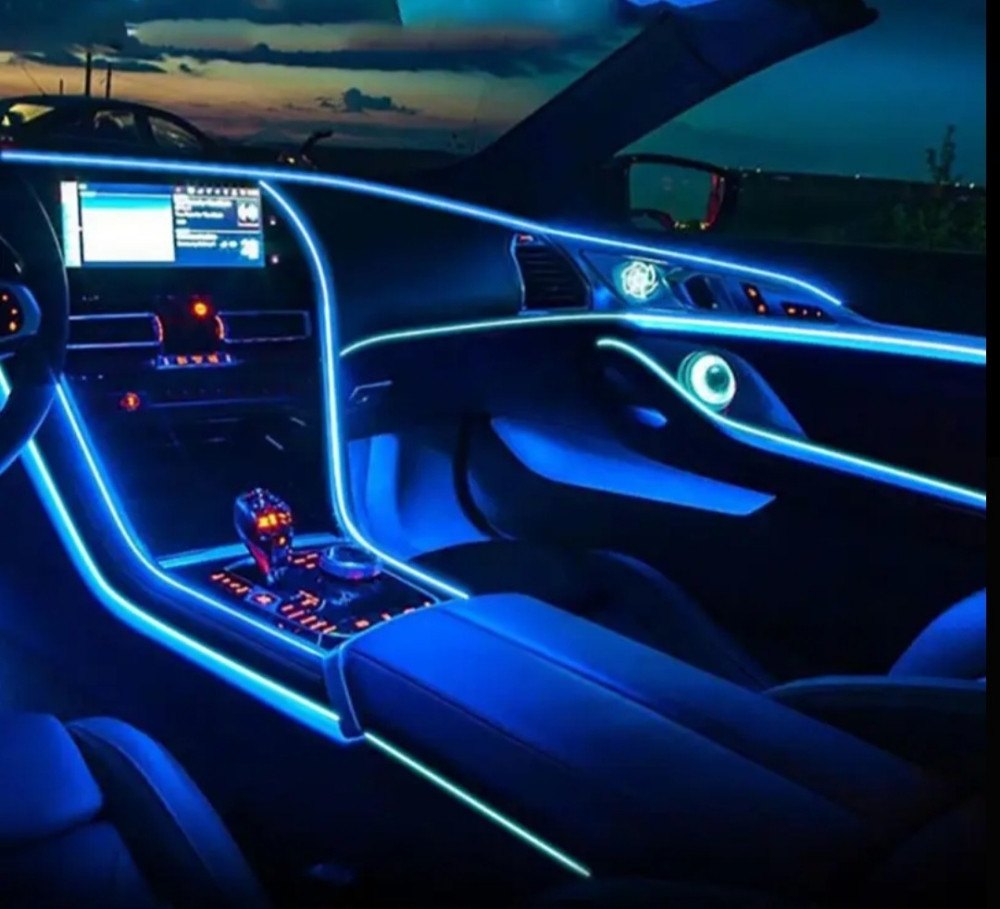 Led neon traka 5u1 za auto plava - Unutrašnje osvjetljenje za ...