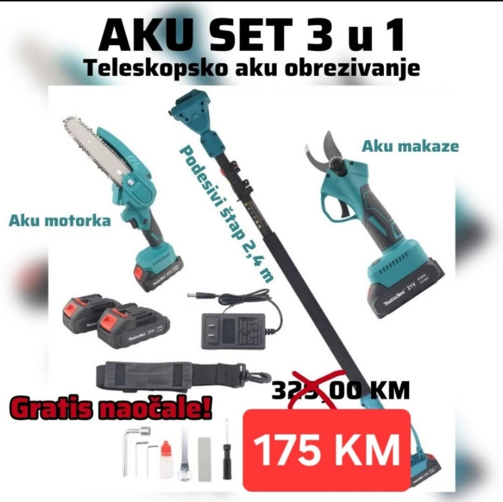 Set AKU Alata 3u1 (Motorka, Makaze, Teleksop) DISPANZER Za Ulje ...