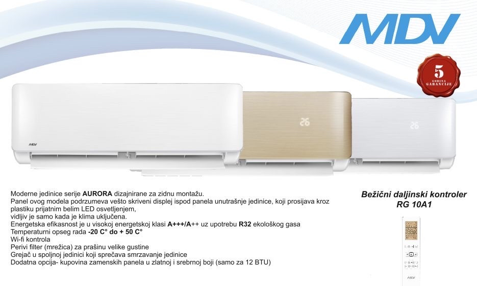 MDV Midea Klima Aurora 12-ka - Klima uređaji - OLX.ba
