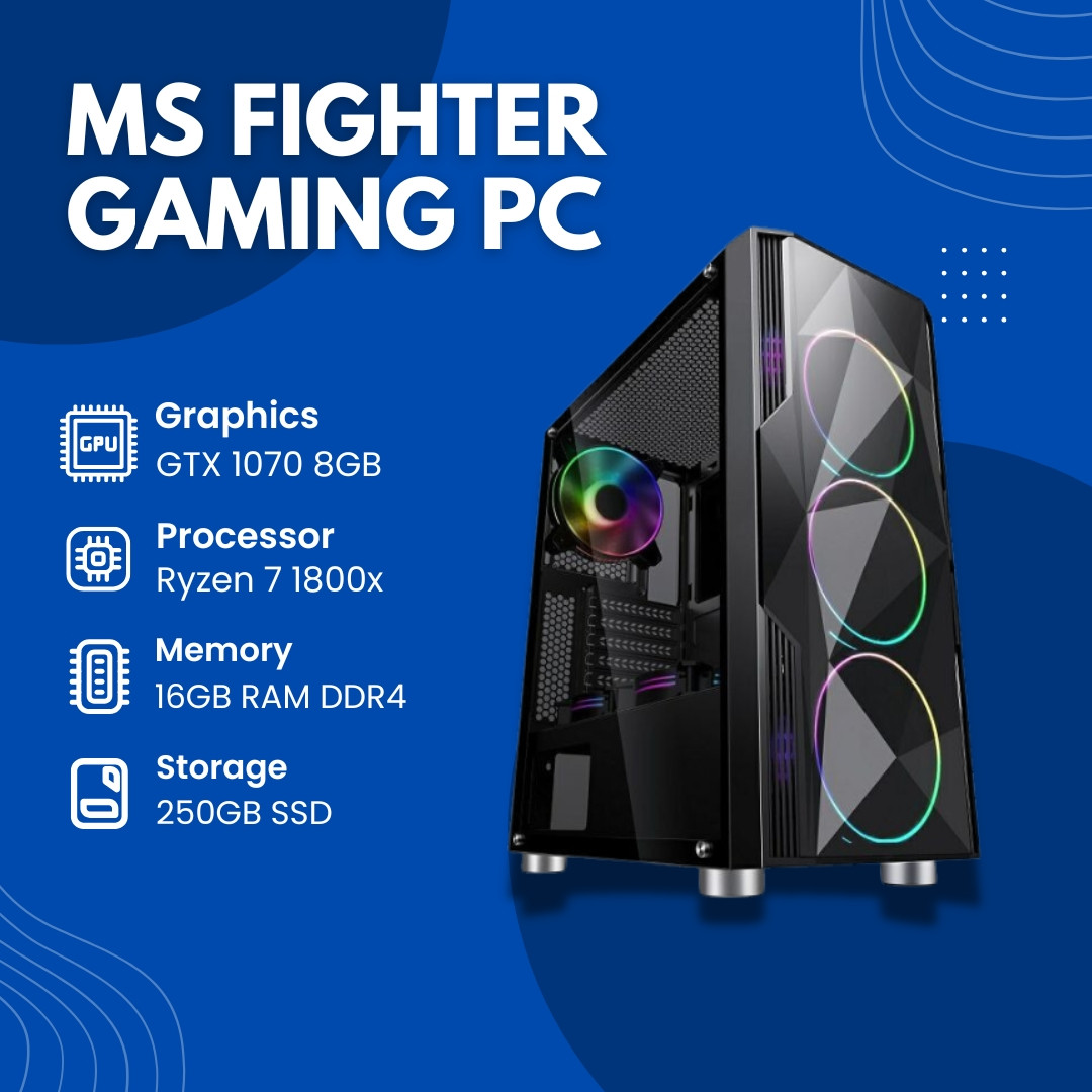 MS Fighter Gaming PC / Ryzen 7 / GTX 1070 8GB - Desktop Računari - OLX.ba