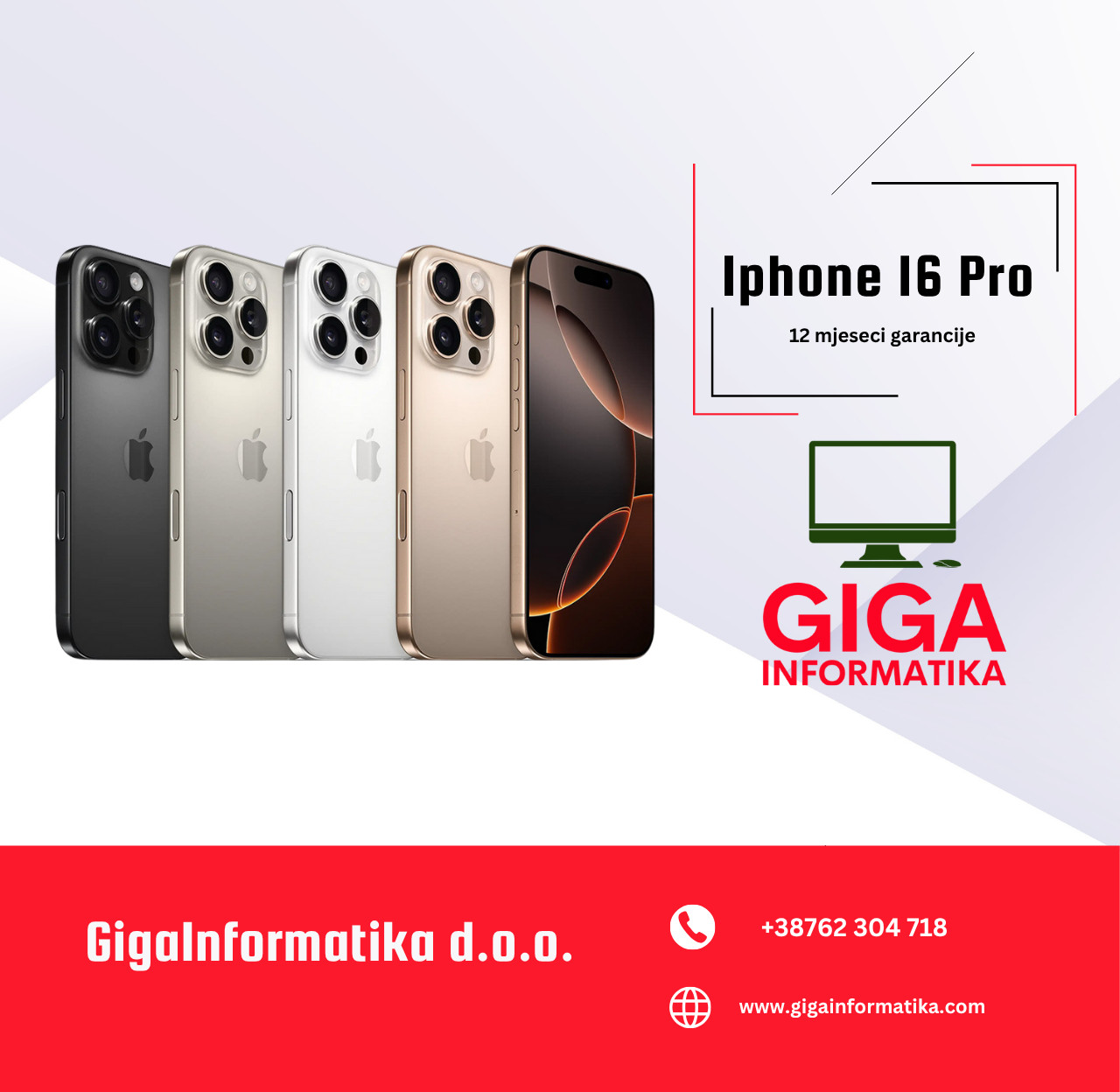 Apple Iphone 16 Pro 512GB - Mobiteli - OLX.ba