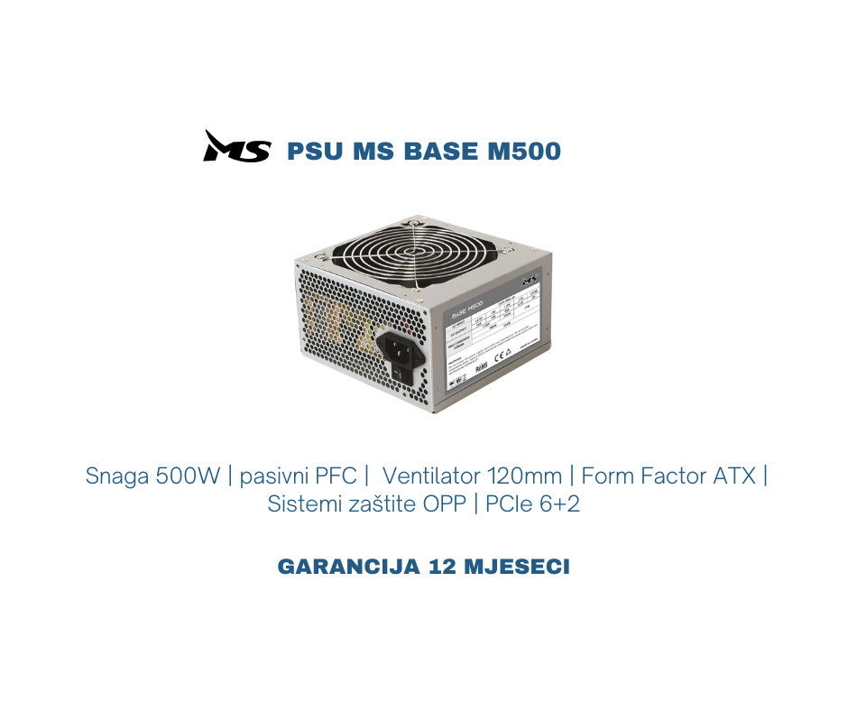 Napajanje MS Base M500 500W - Napojne jedinice - OLX.ba