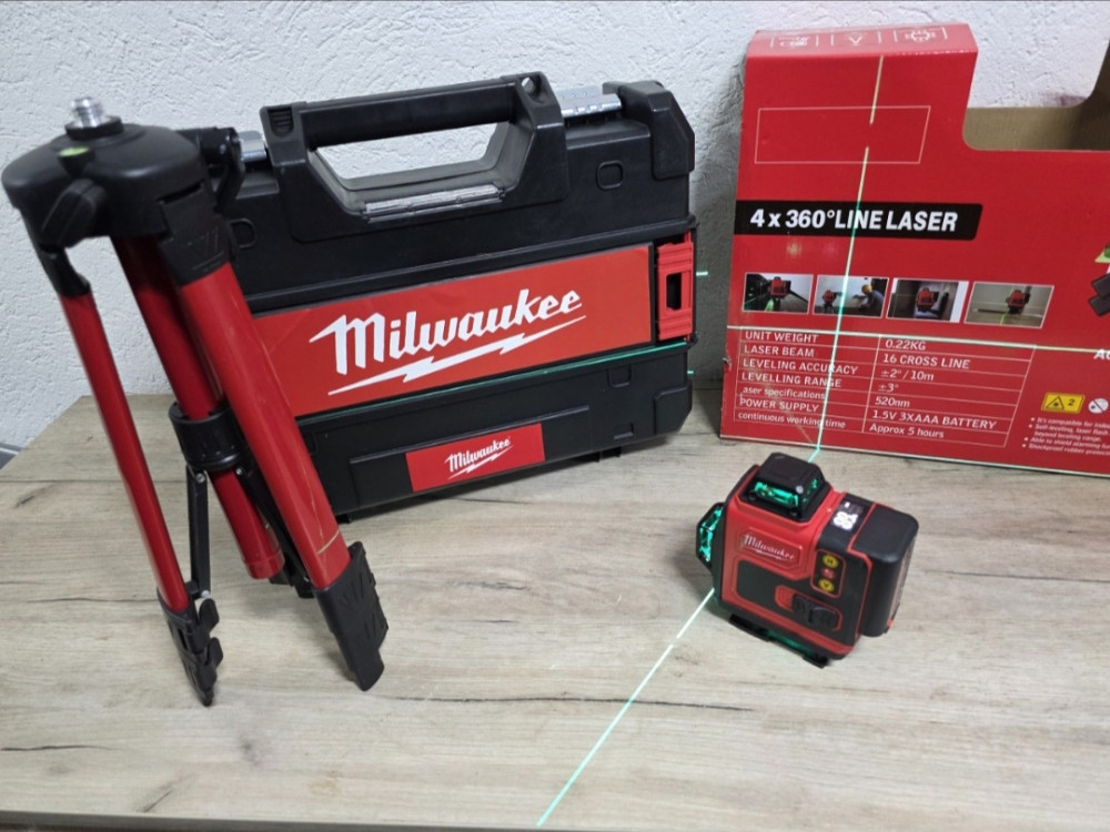 MILWAUKEE Laser Gradjevinski Za Nivelaciju 4D 16 Linija Digitalni - Građevinski laseri - OLX.ba