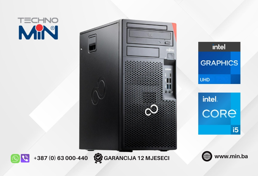 Fujitsu Esprimo P758 MT - Core i5-8400, 16GB RAM, 256GB SSD, DVD ...