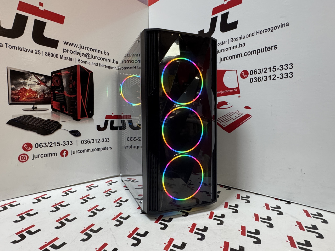 MS AQUARIUS RGB GAMING PC I5 9500; 16GB; SSD; RX580 8GB - Desktop ...