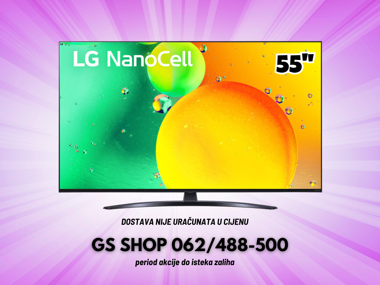 LG TV 55'' 4K HDR Smart Nano Cell Televizor 55NANO763QA - Televizori TV ...