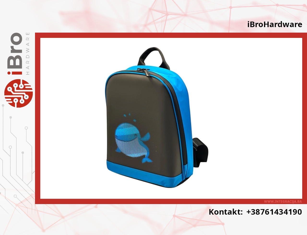 BORG Ruksak Vodootporni LED R1 Plava - Torbe za laptope - OLX.ba