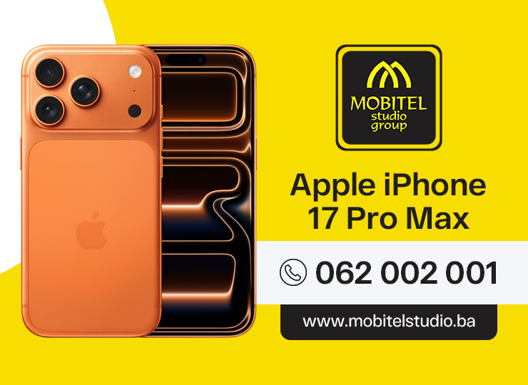 Mobitel Studio Apple iPhone 17 Pro Max 1TB - Mobiteli - OLX.ba