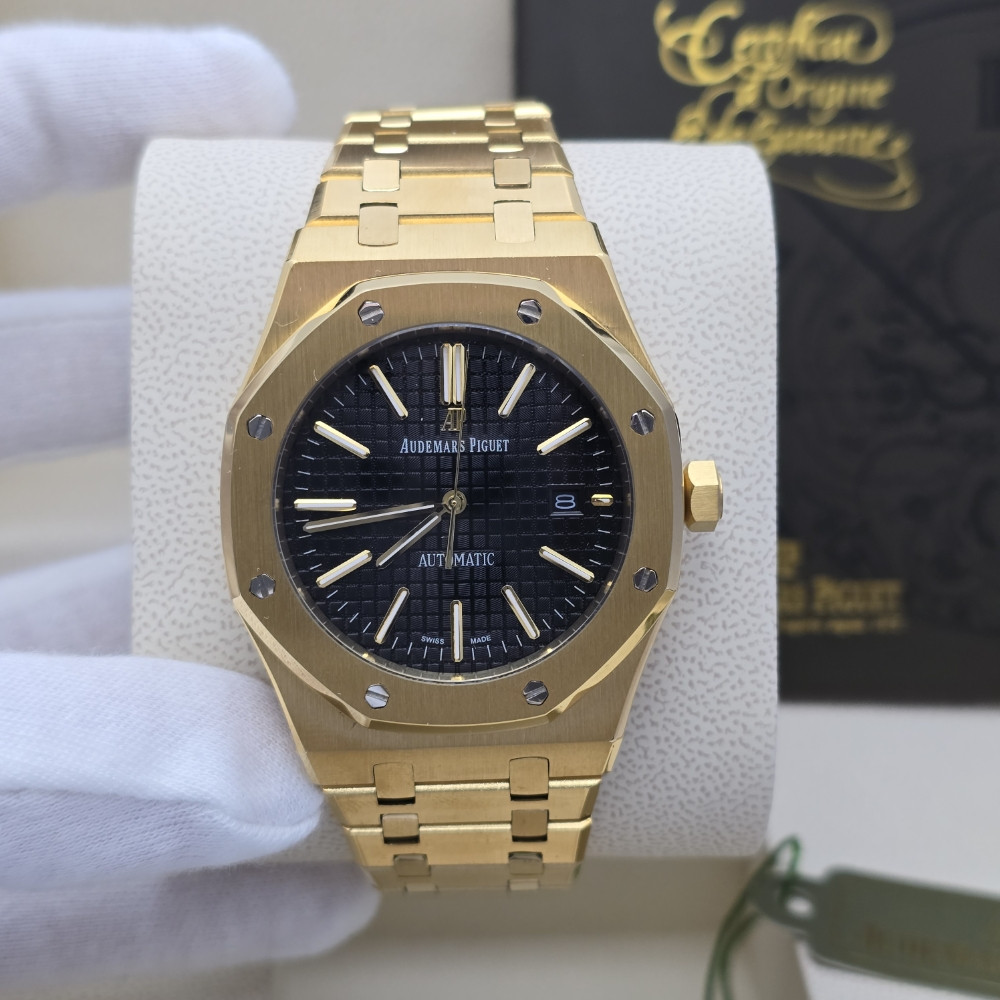 Sat Audemars Piguet Royal Oak All Gold Black Dial AAA+ Premium - Ručni ...